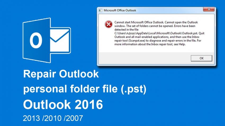 Outlook Errors Have Been Detected in the File OST 2010 / 2013 / 2016 Outlook Errors Have Been Detected in the File OST 2010 / 2013 / 2016
